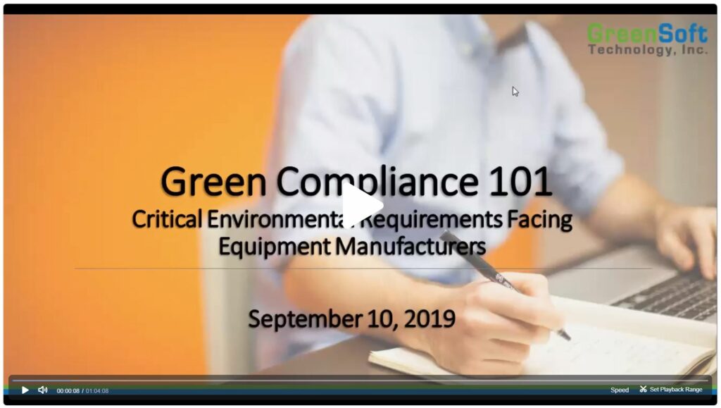 Free Environmental Regulations Webinar - GreenSoft Technology, Inc.