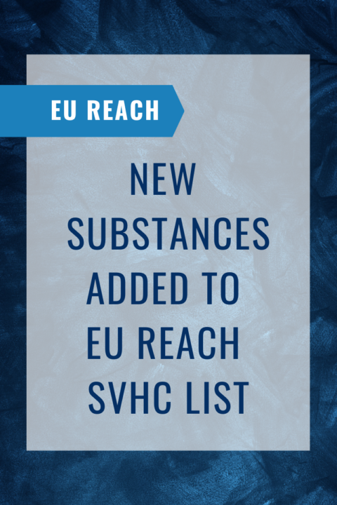 New EU REACH SVHC Entry | ECHA Restricted Substance List