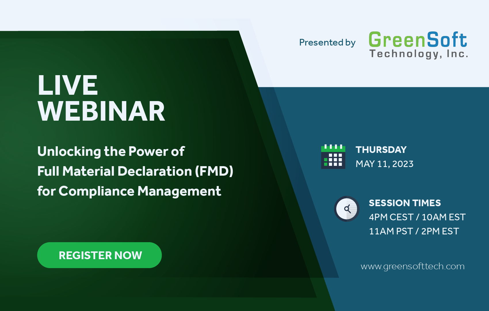 Live Webinar on FMD Data for Compliance Management | GreenSoft Technology