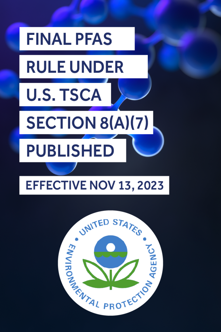 U.S. Toxic Substances Control Act (TSCA) Final Rule on PFAS Published - GreenSoft Technology, Inc.