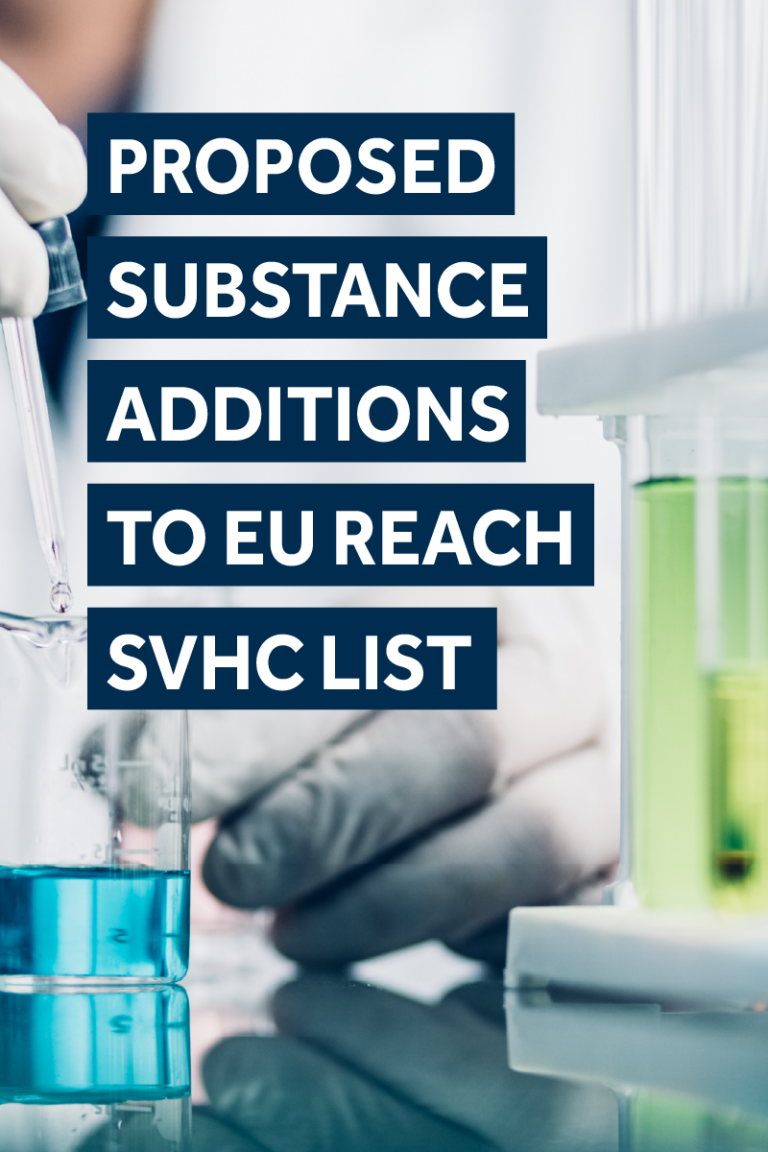 Three substances proposed to be added to EU REACH SVHC List | GreenSoft