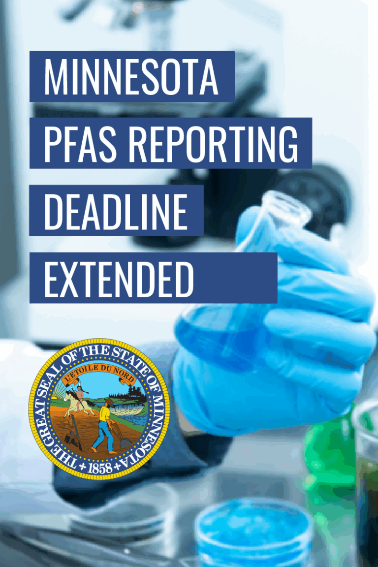 Minnesota PFAS Reporting Deadline Extended | PFAS Compliance | GreenSoft